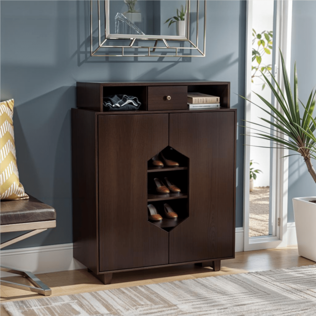 Contemporary Shoe Cabinet - Capital Star Furniture