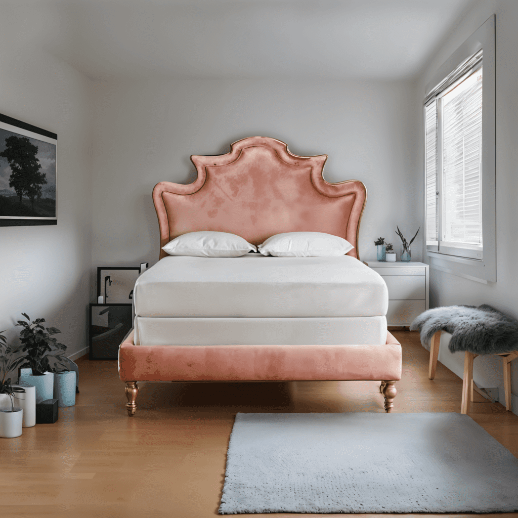 Curved Contemporary Bed - Capital Star Furniture