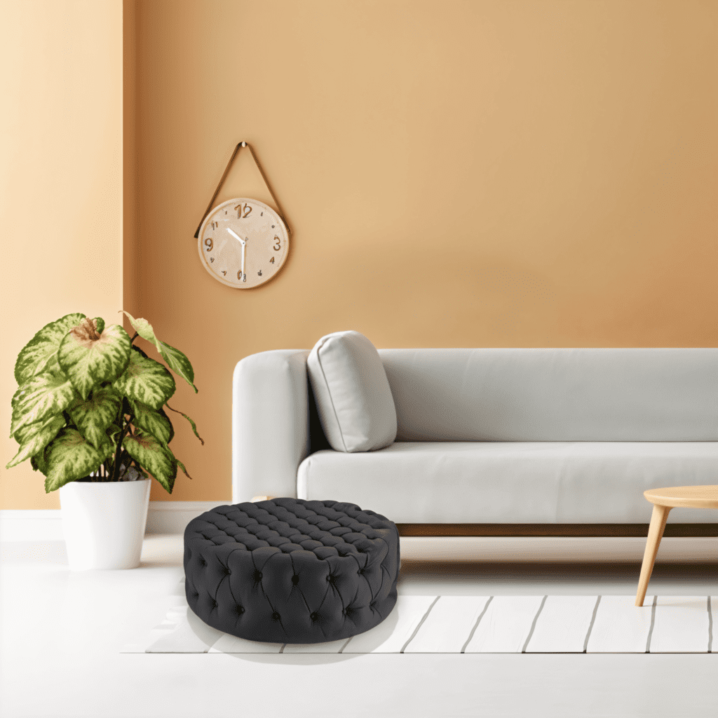 Gonese Button Tufted Ottoman - Capital Star Furniture