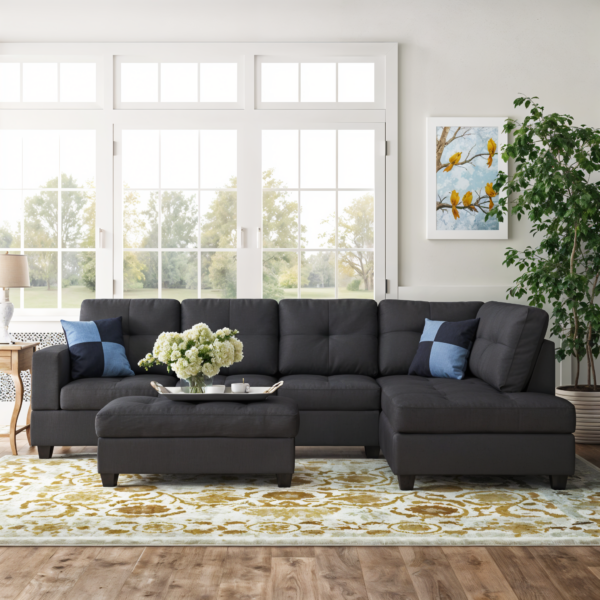 Trending Design Rose L Shape Sofa - Capital Star Furniture