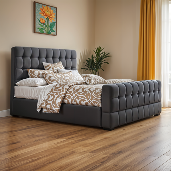 Alluring Zardan Tuffted Bed - Capital Star Furniture