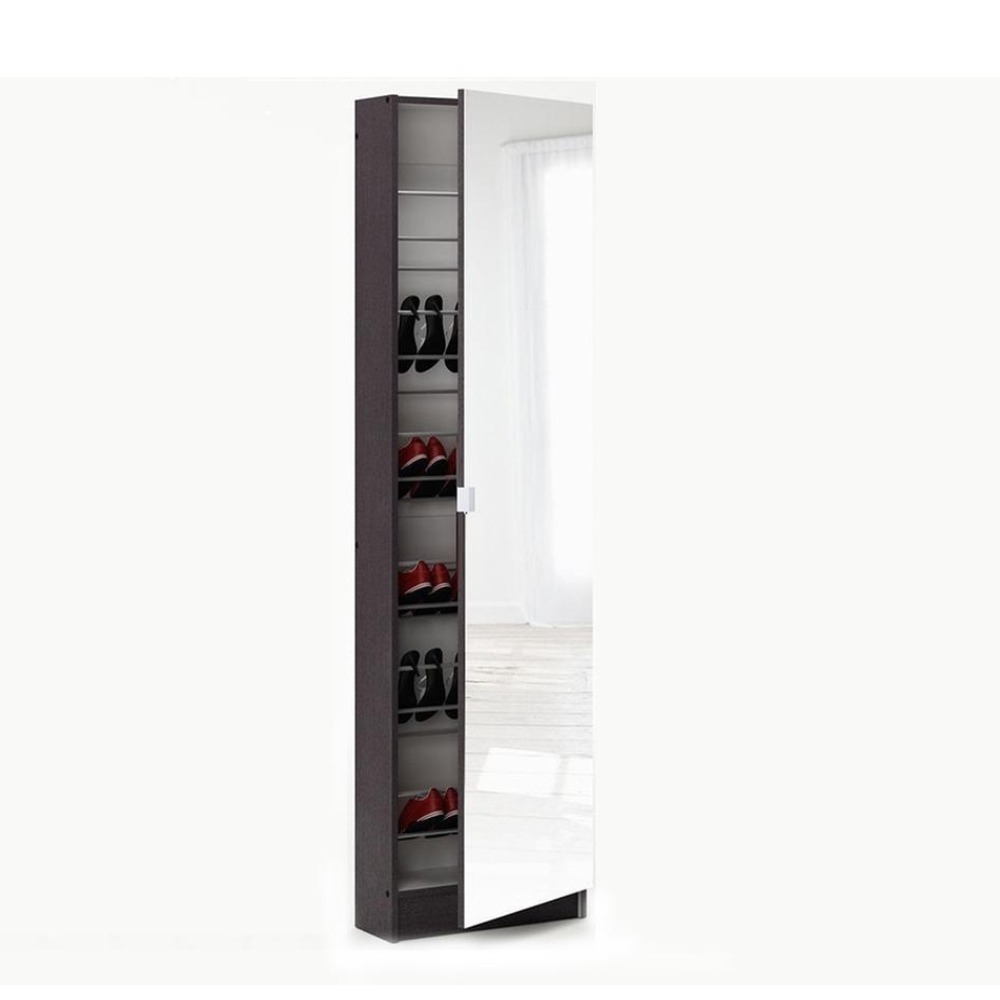 Capital Star Furniture Mirrored Shoe Cabinet – Brown - Capital Star ...